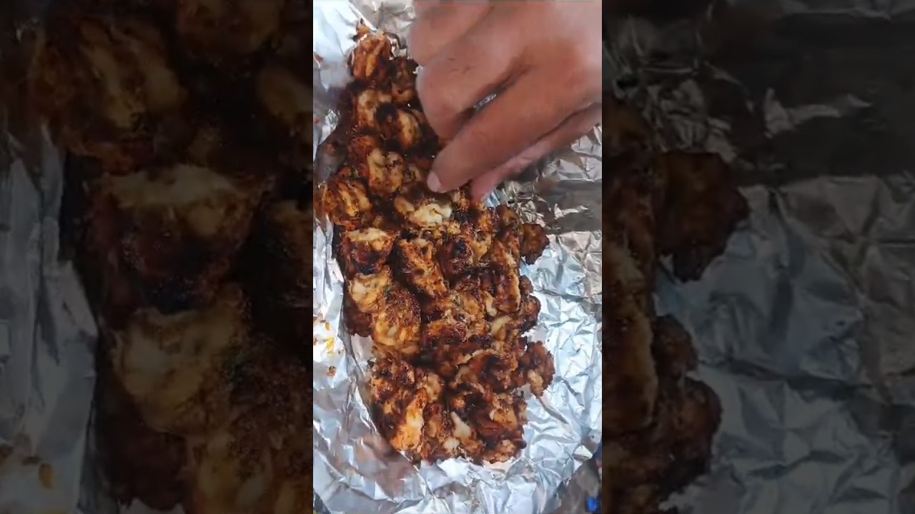 Prown nd Fish 🐠 Bar b q#barbqparty #fishcutting #prowns #prown# ...