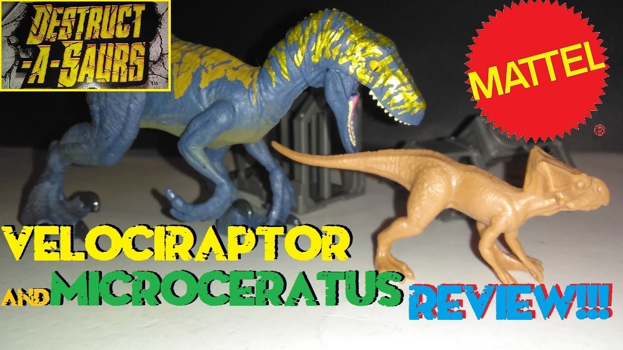 Animals & Dinosaurs Jurassic World Velociraptor Microceratus Destruct-A ...