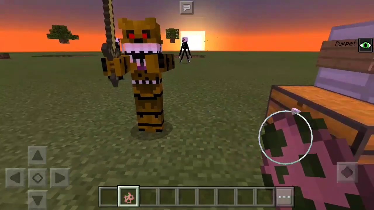 FIVE NIGHTS AT FREDDYS IN MINECRAFT ! Addons for minecraft fnaf - YouTube