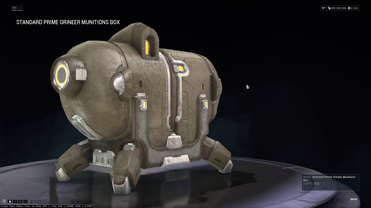 Standard Prime Grineer Munitions Box - YouTube