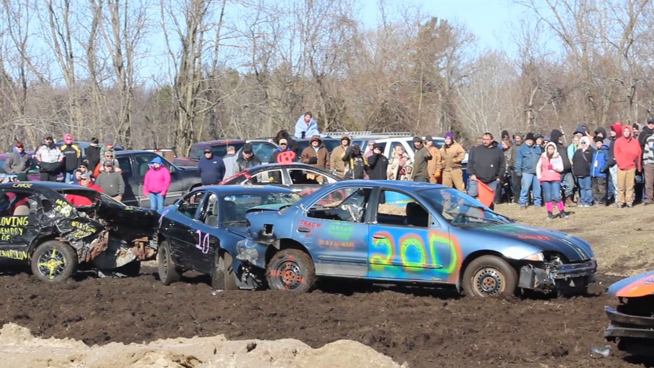 Donavan Degon's 1st demolition derby - 2/26/2017 (20D) - YouTube
