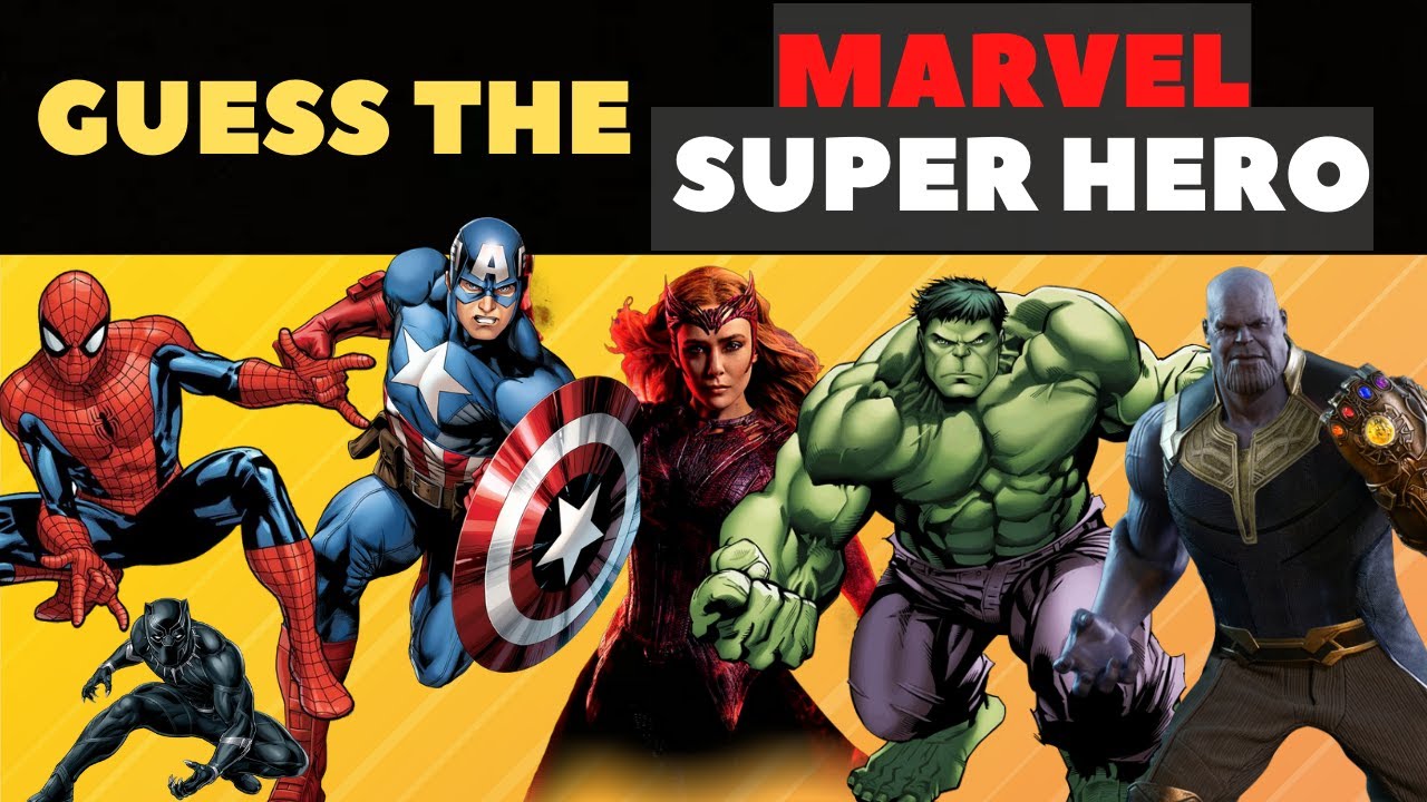 Guess the MARVEL Super Hero | Marvel Character || The Max Fun || - YouTube