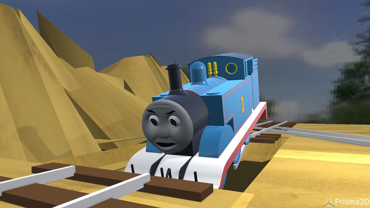 thomas falls into a hole - YouTube