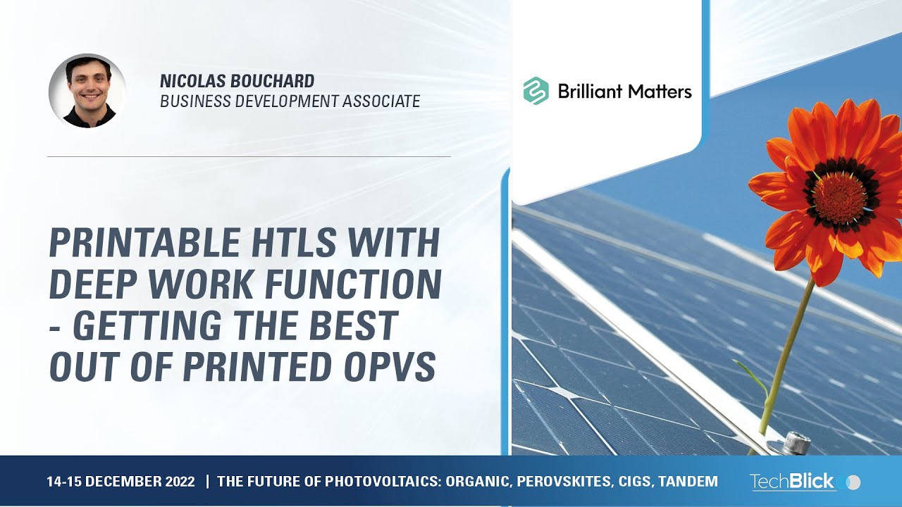 Brilliant Matters | Printable HTLs with deep work function - getting ...