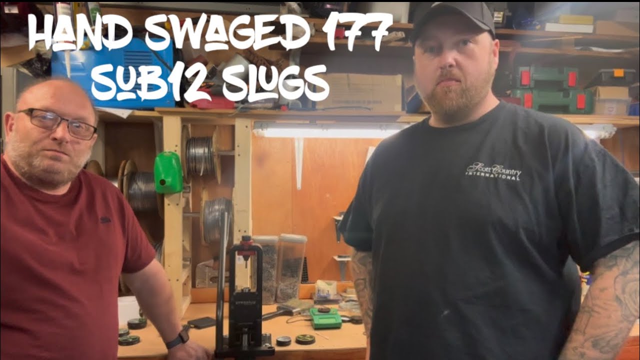 Hand swage slugs… 177 sub 12 rat shooting - YouTube