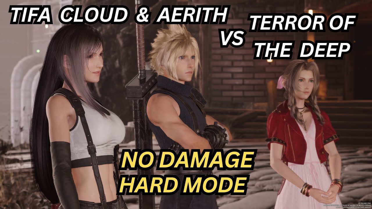 FFVII Rebirth Full Party Vs Terror of the Deep (No Damage, Hard Mode ...