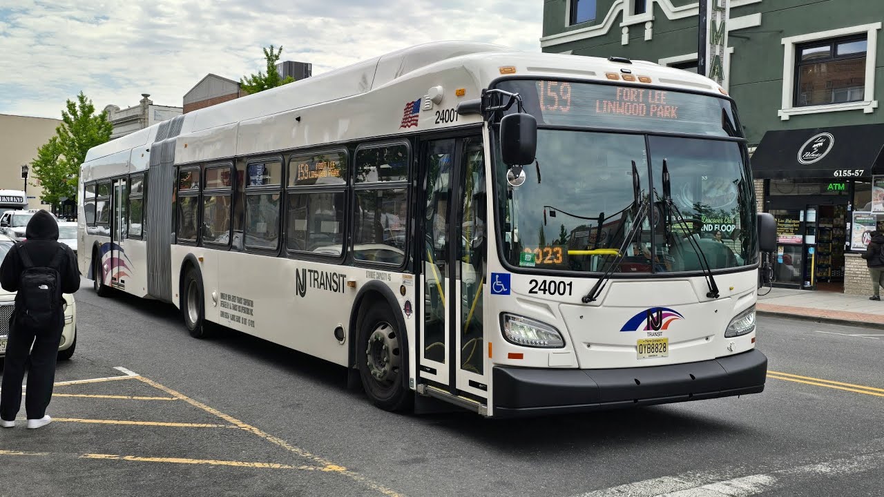 THE NEW BREED! NJ TRANSIT 159 Fort Lee Linwood Park NFI XD60 24001 ...
