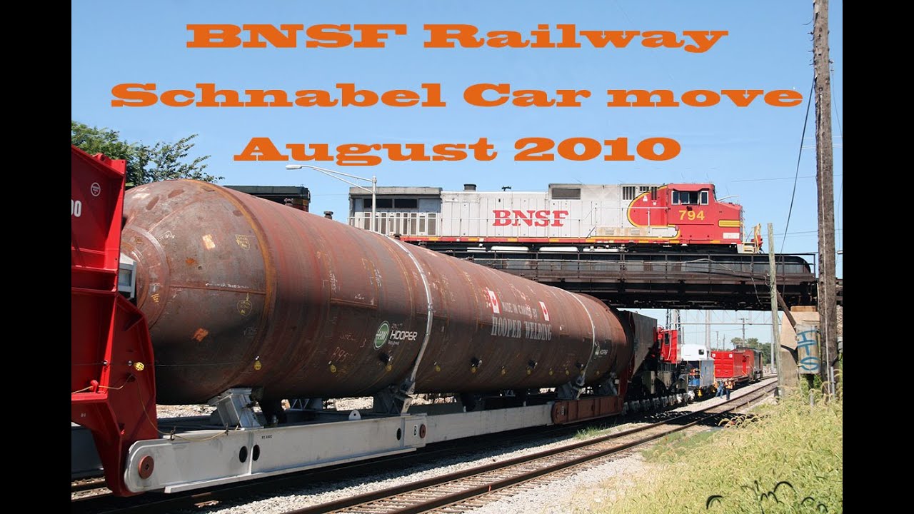 Schnabel Car Move | BNSF Railway Chicago, IL | August 2010 - YouTube