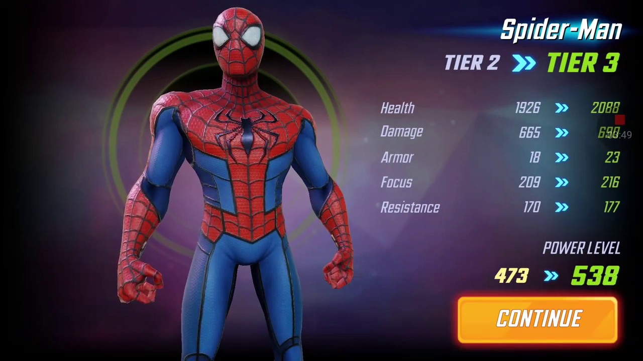Marvel strike force Spider-Man is really upgraded - YouTube