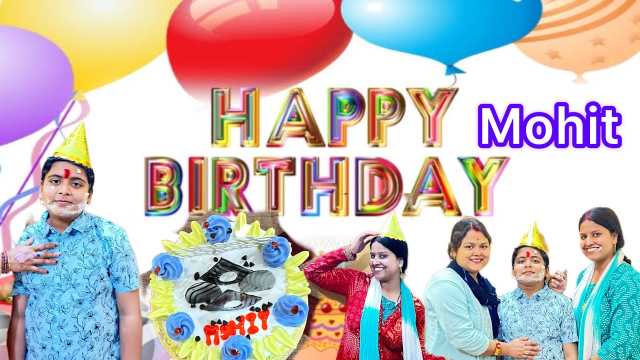Mohit birthday surprise,He started screaming 😁😁😁 - YouTube
