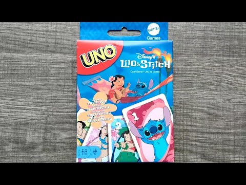 UNO Disney Lilo and Stitch Card Game - YouTube