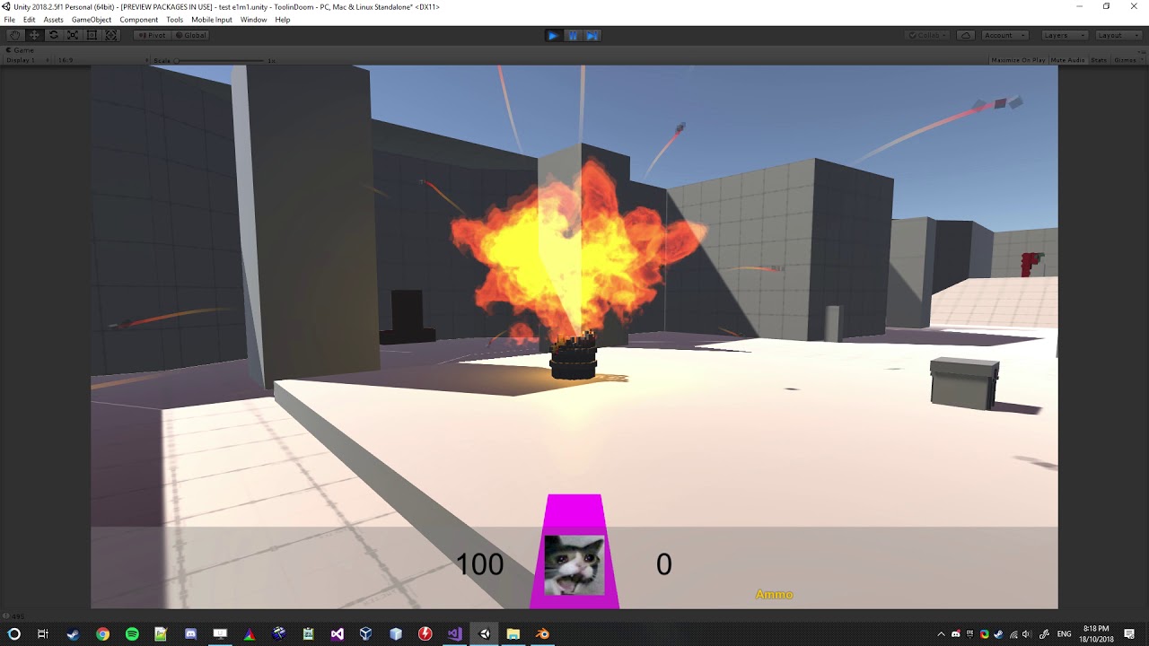 Doom University Barrel Explosion VFX + Impact - YouTube