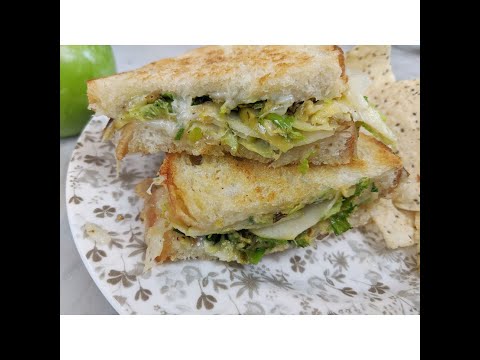 Havarti, Brussels Sprouts, and Apple Grilled Cheese