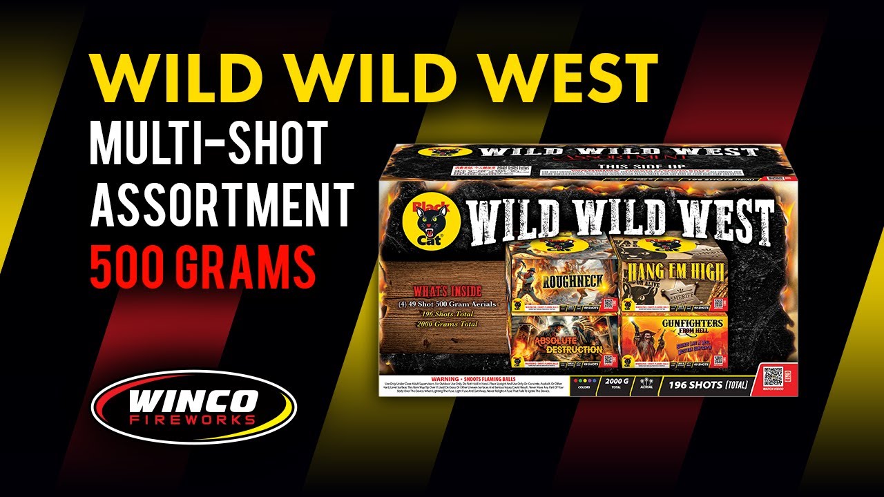 Wild Wild West by Black Cat Fireworks 1/4 MEBC6514 - YouTube