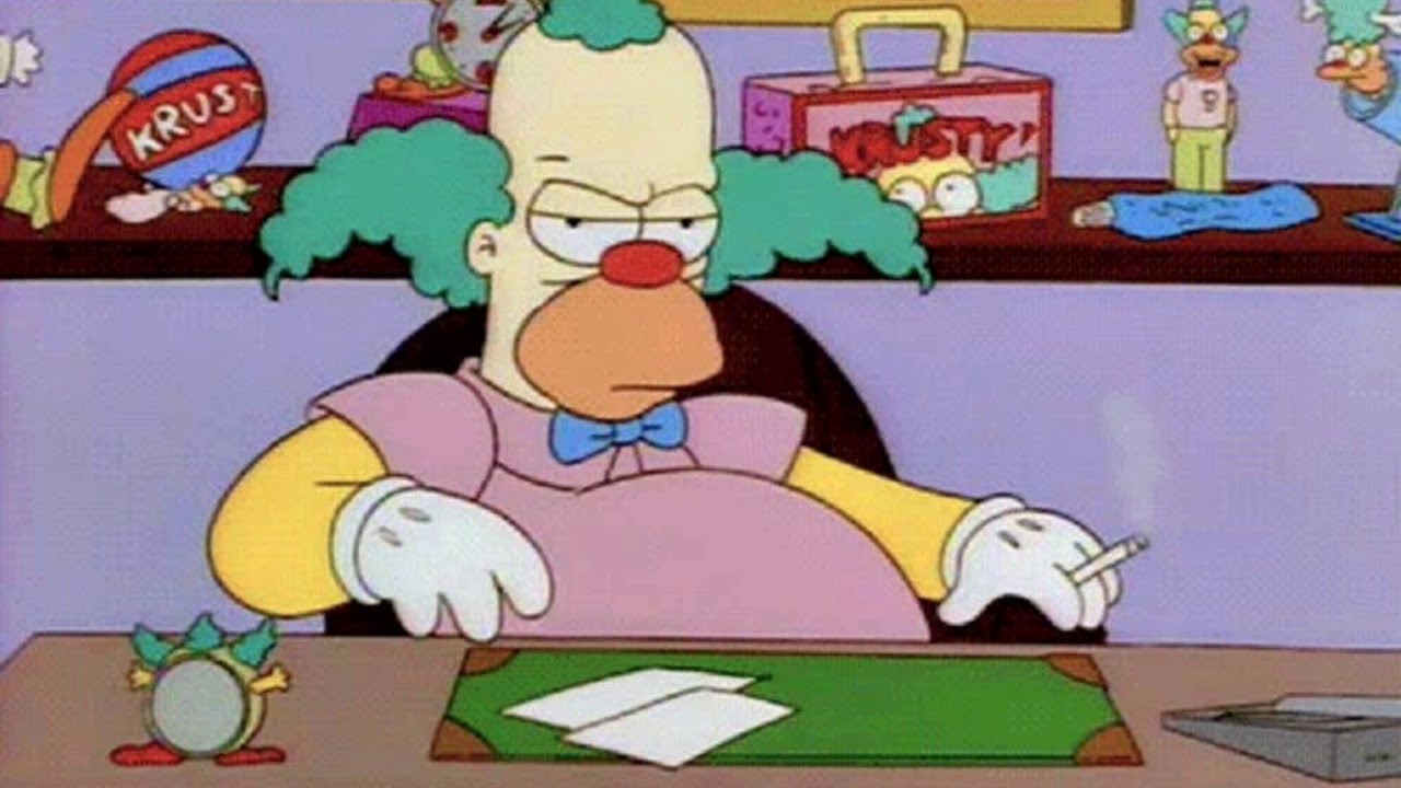 The Simpsons Skateboarding Krusty Voice Clips - YouTube