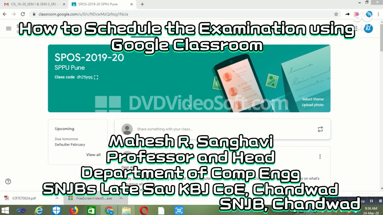 How to schedule Exam using Google Classroom? - YouTube