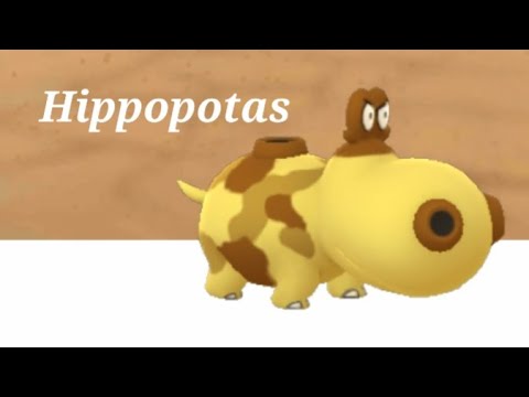 Hippopotas de Sinnoh évolution Hippodocus de Sinnoh Pokémon #Hippodocus ...