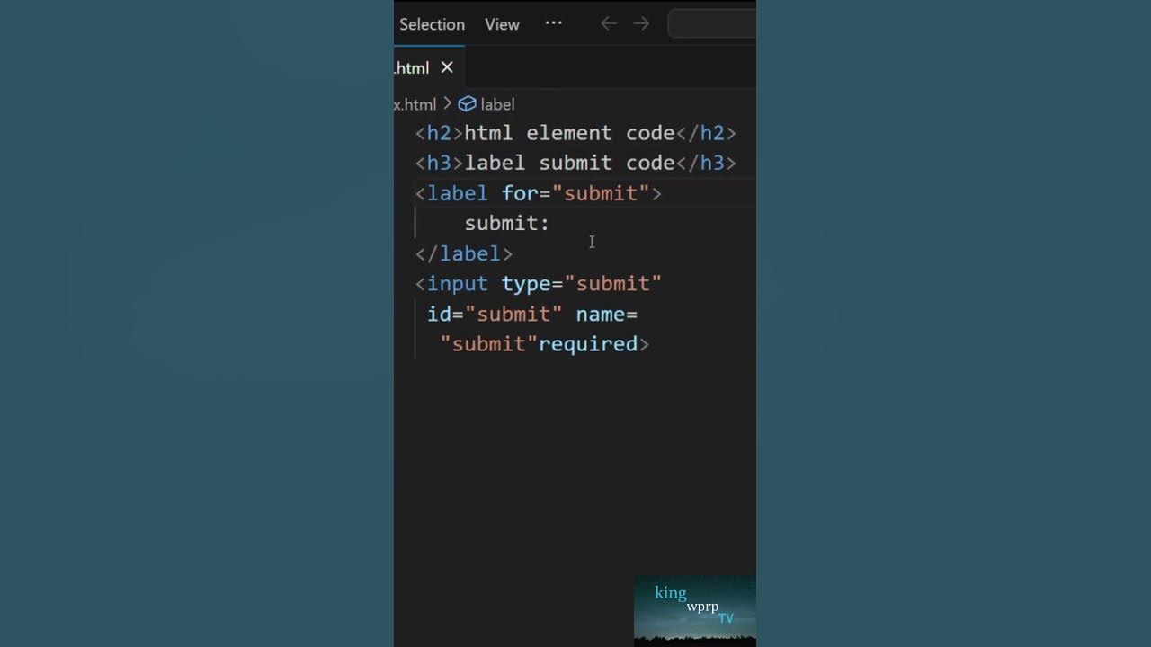 Html Tutorial L Html Element Reference Submit Code Htmlcss Htmltutorial Webdesign Html