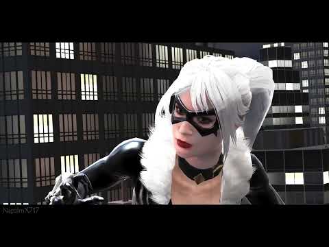 Spider-Man: Web of Shadows (PC)(Miles Morales Suit Gameplay) - PART 3 - Spider-Man fights Black Cat