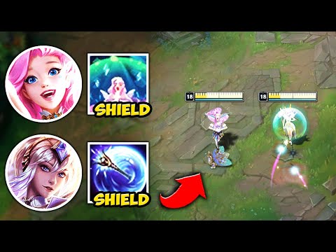 WE PLAYED THE KOREAN BOT COMP WITH ENDLESS SHIELDS! - League of Legends