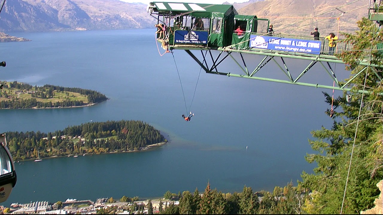 Ledge Swing - Queenstown, New Zealand - YouTube