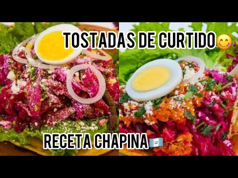 Como hacer tostada de curtido 100%chapin fácil y rápido 🧅🍅👀 - YouTube