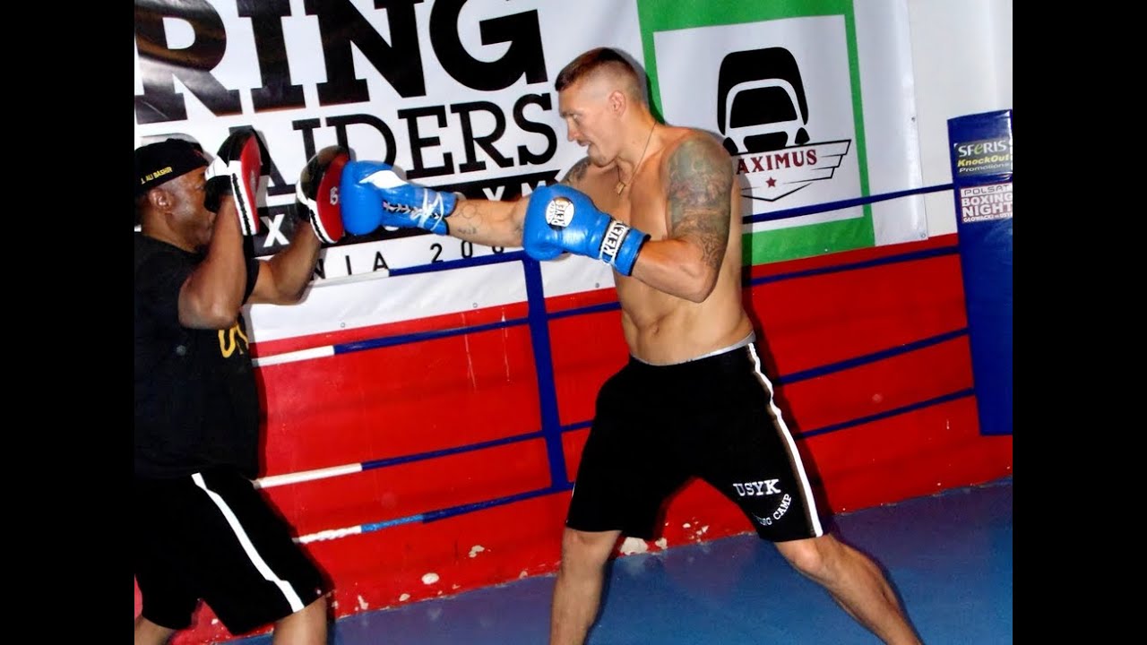 Alexander Usyk workout before Glowacki fight - YouTube