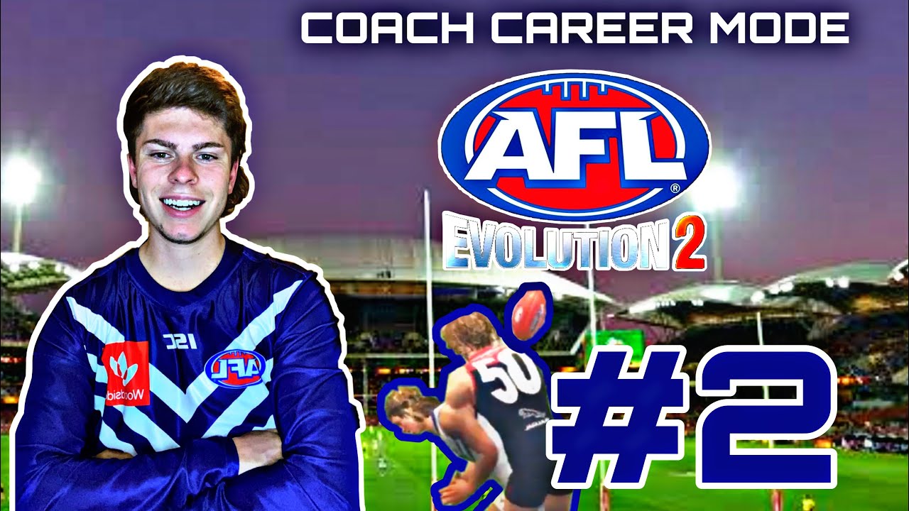 AFL EVO 2 Coach Career Mode #2 |Round 1 Upset!! | - YouTube