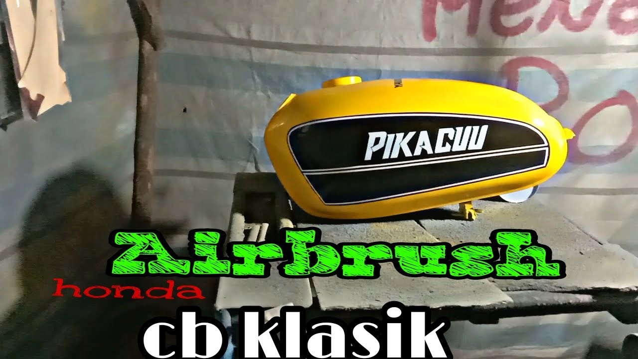 Airbrush honda cb - YouTube