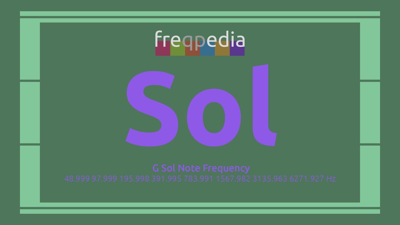 Sol G all octaves of the note Sol Throat Chakra - YouTube