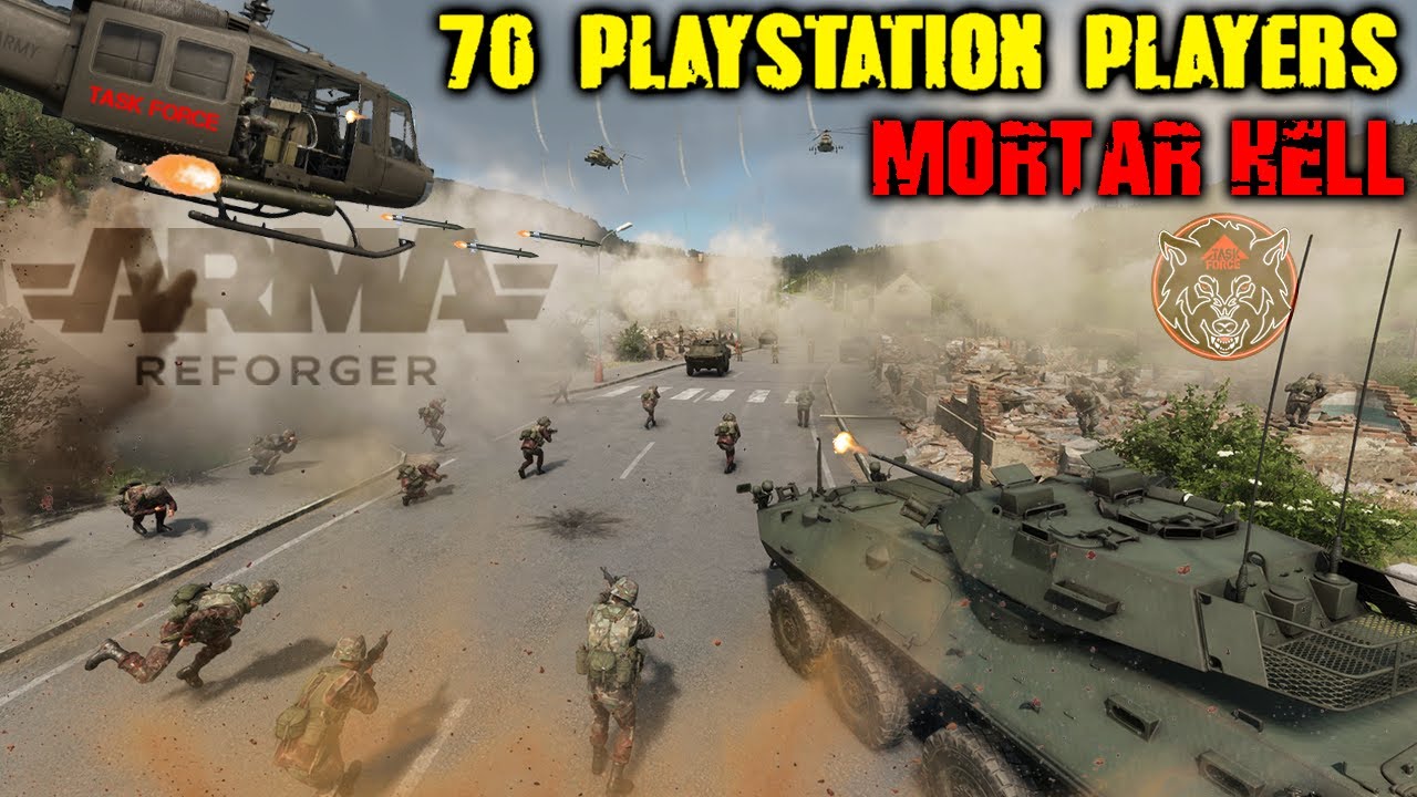 ARMA REFORGER 1.3 CHAOS | 70 PLAYSTATION PLAYERS VS MORTAR HELL! - YouTube