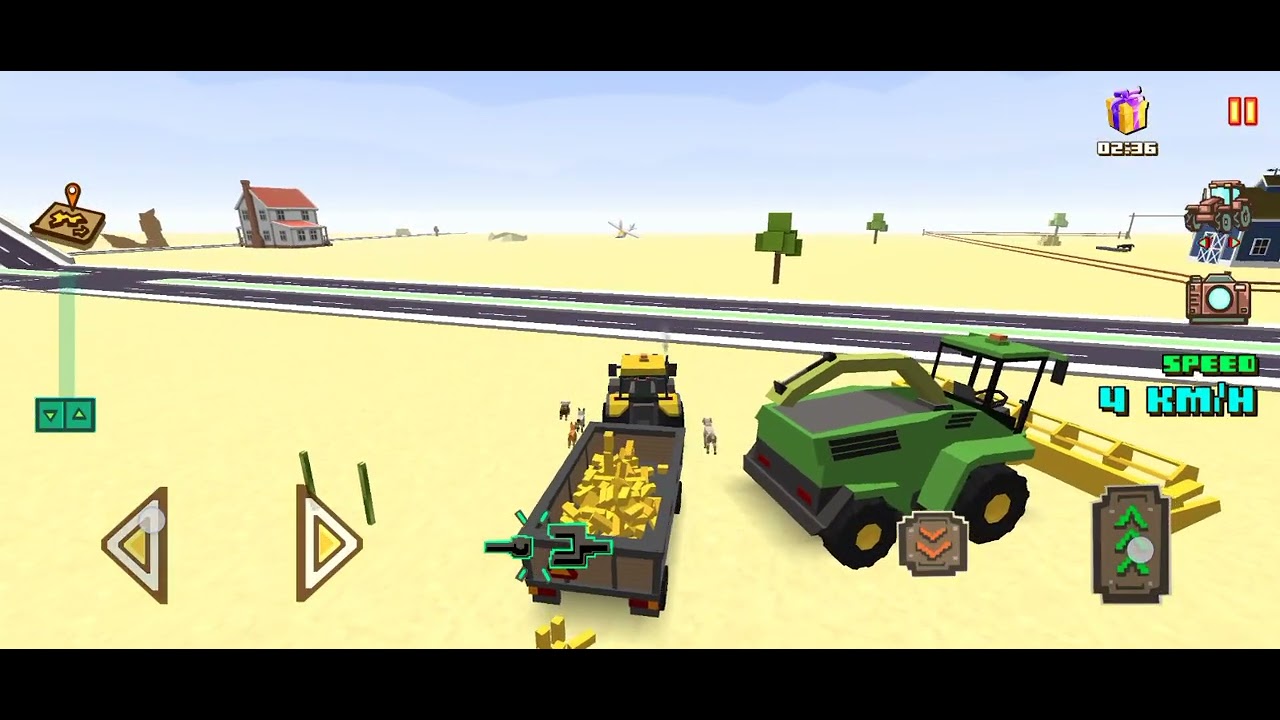 New gaming video blocky tractor game 🎮🎮 - YouTube