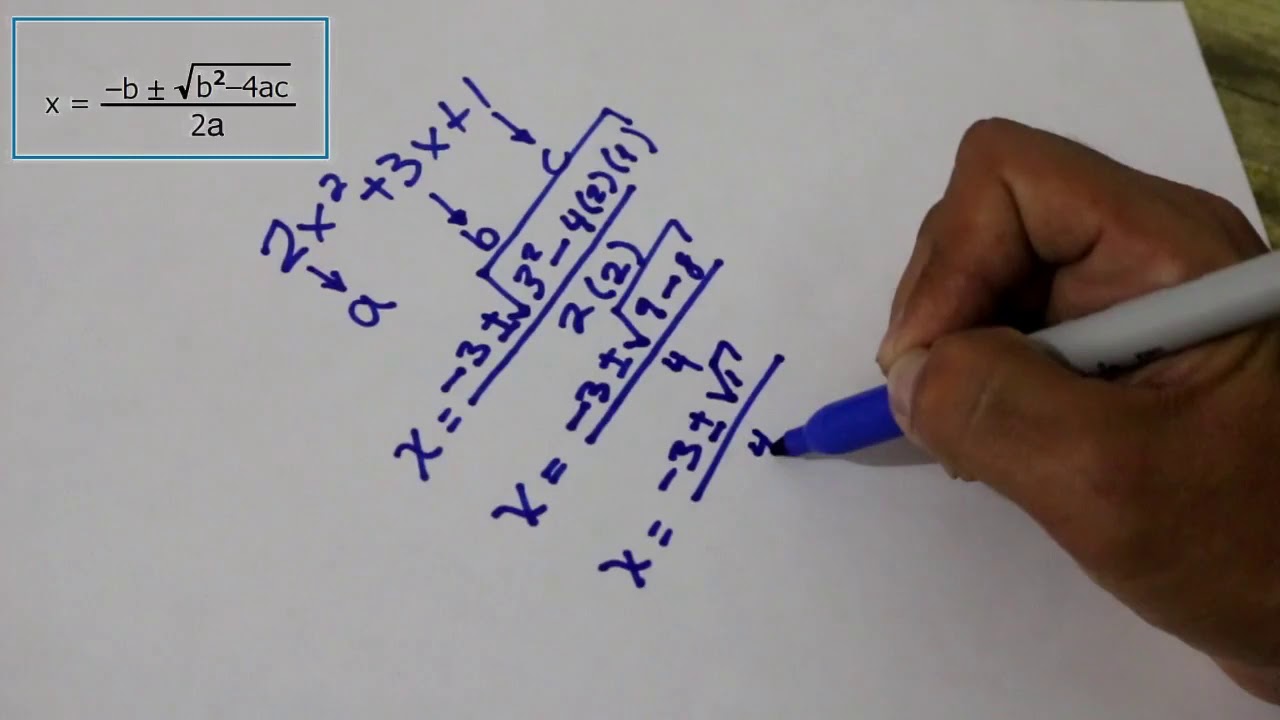 Aprende en 2 minutos a aplicar la Formula General | Aplicación sencilla ...