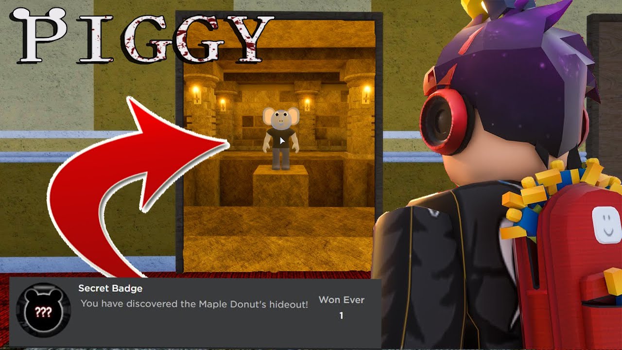 *HOW TO* GET THE SECRET MAPLE DONUT BADGE IN PIGGY! (Ready Player Two ...