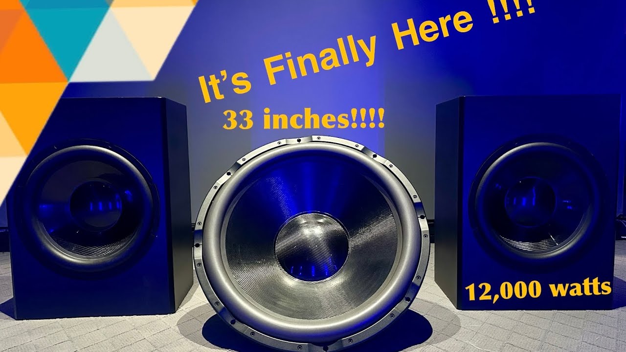 New giant 33 inch subwoofer for the Home theater - YouTube