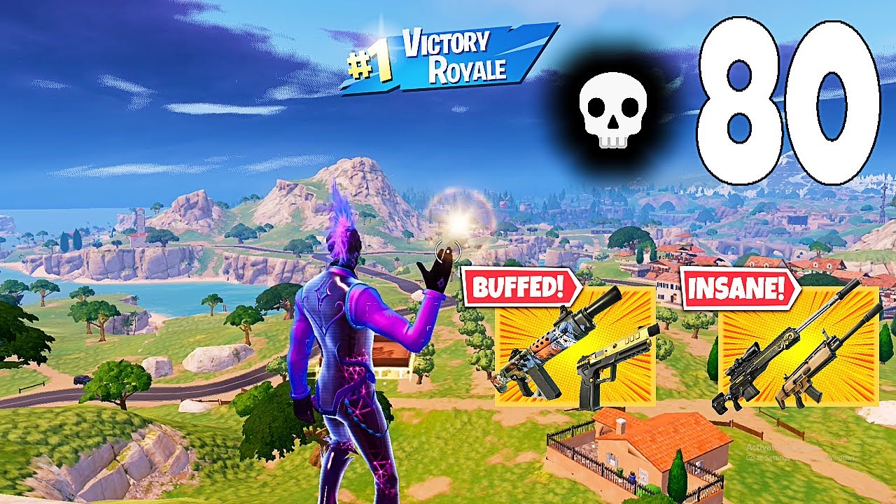 80 Elimination Solo Vs Squads "Zero Build" Gameplay Wins (Fortnite ...