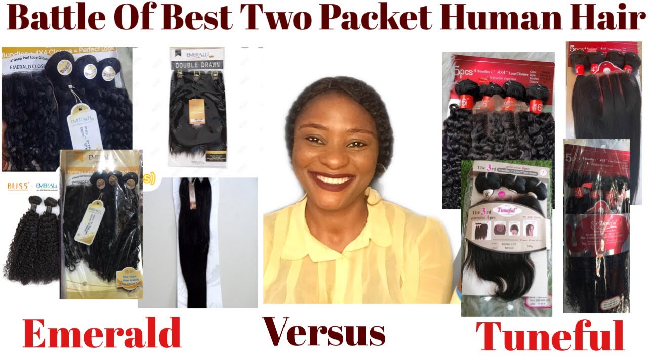 Top 2 Best Packet Human Hair|Emerald Vs Tuneful|their similarities ...