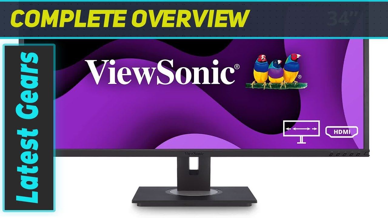 ViewSonic VG3448 34 Inch Ultra-Wide Monitor Review - YouTube