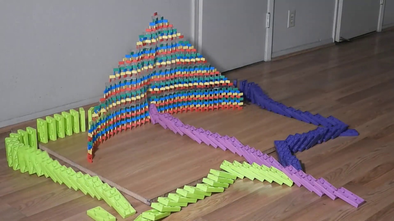 Bulk Dominoes - Mini 2D Pyramid - 816 - YouTube