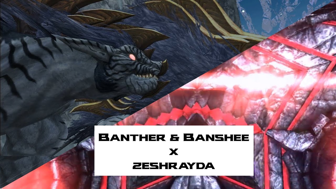 PSO2スノーバンシー＆ブラザーとジーRayda/PSO2 Snow Banshee & Banther and Zeshrayda ...