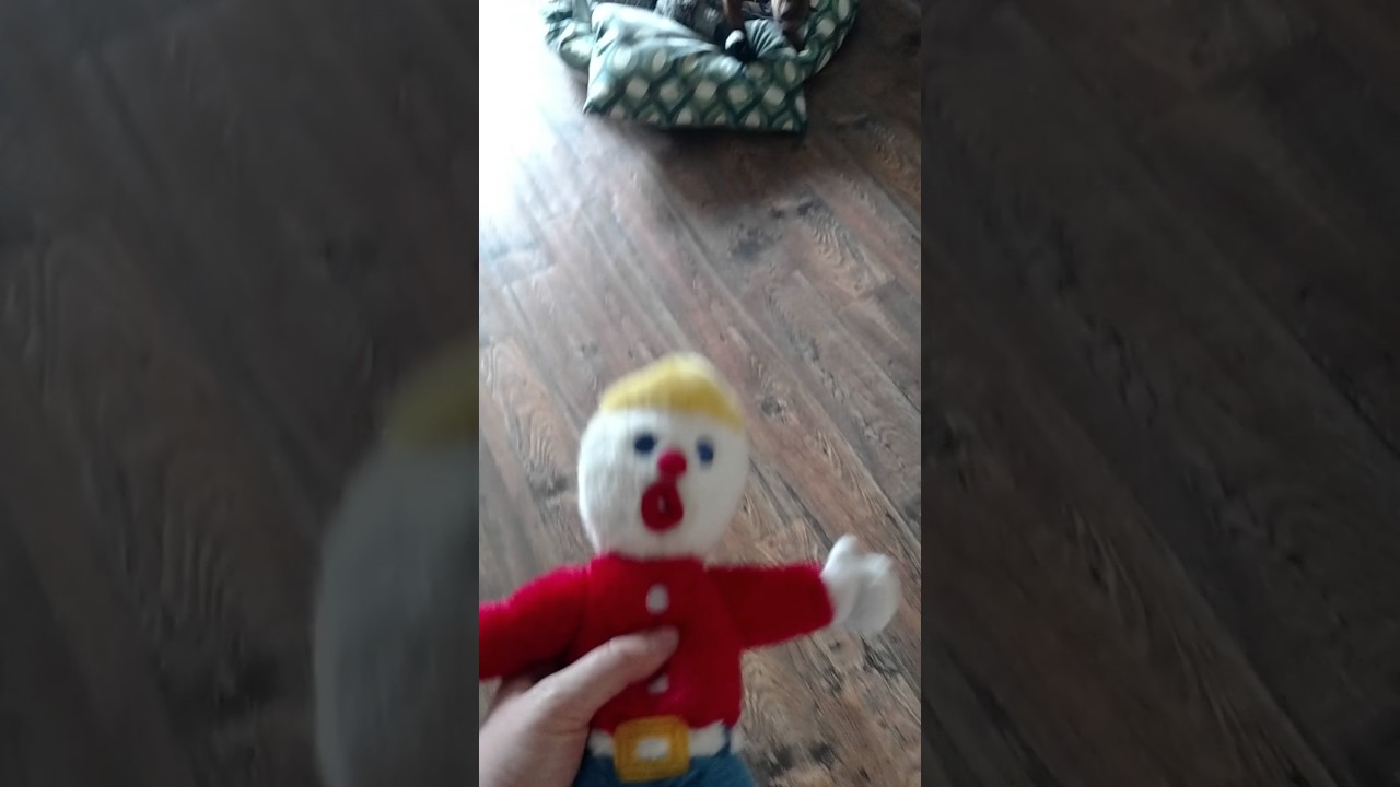 Rubee with her new Mr. Bill doll - YouTube