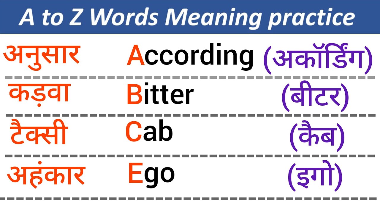 Daily Use English Words l Daily Use Vocabulary Words l Word Meaning ...