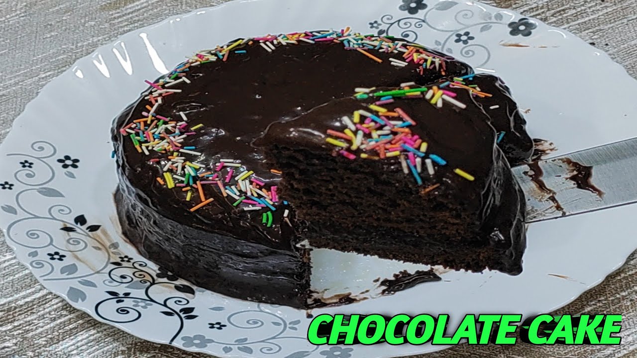 Super Easy Chocolate Cake Without Cream | Quick Recipe NO Egg NO Oven ...
