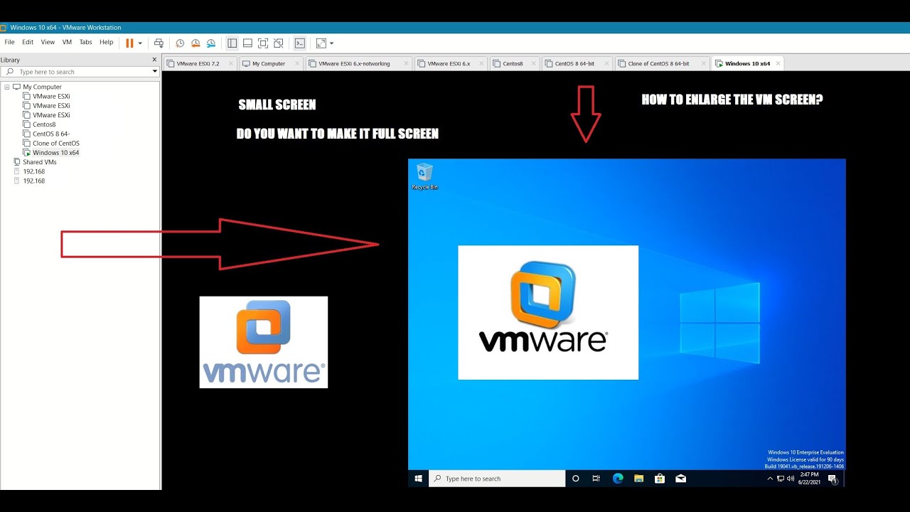 VMware screen issue resolved - YouTube