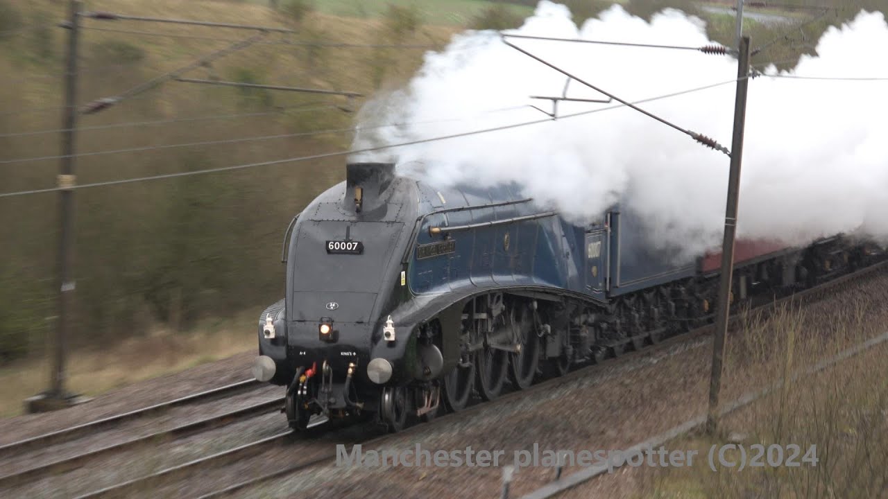 4K) 60007 (4498) Sir Nigel Gresley Tnt With Class 47805 On 1Z07 At ...