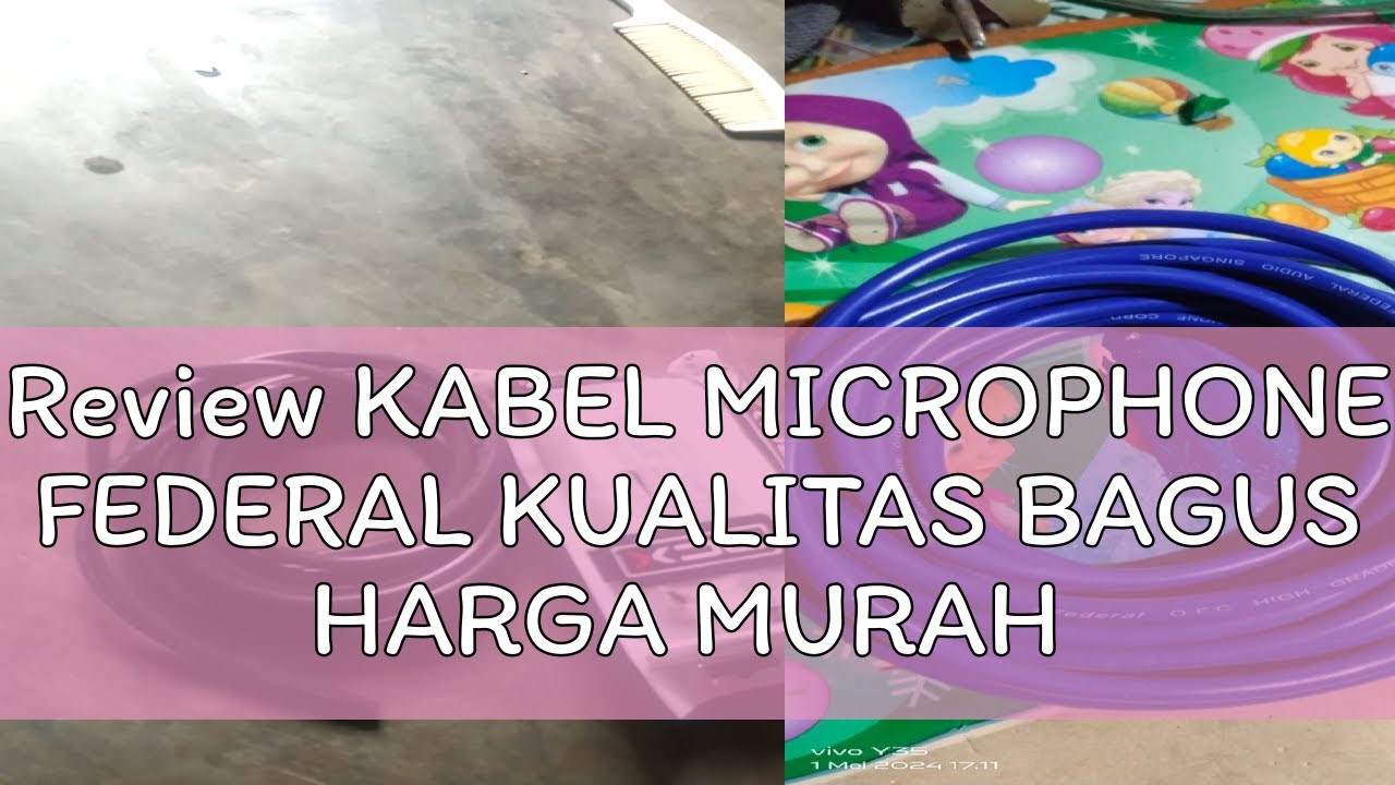 Review KABEL MICROPHONE FEDERAL KUALITAS BAGUS HARGA MURAH - YouTube