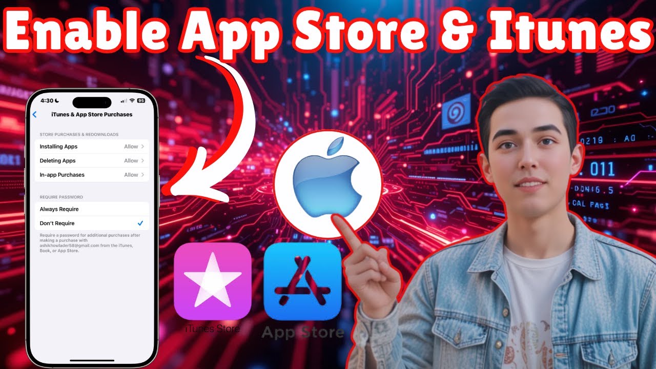 How To Enable App Store And iTunes On iPhone - Step-by-Step Guide - YouTube
