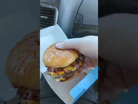 dairy queen triple bacon cheese burger review - YouTube