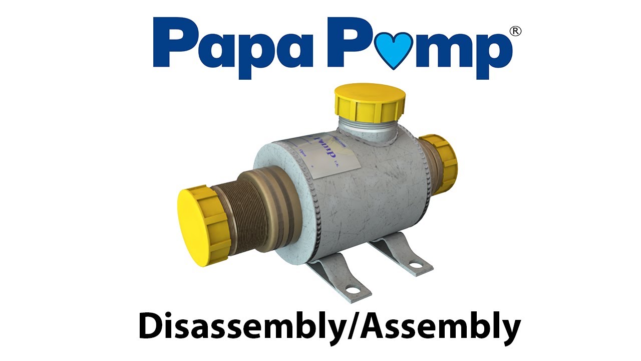 Hydraulic Ram Pump Stainless Steel 2" Papa Pump Disassembly and ...
