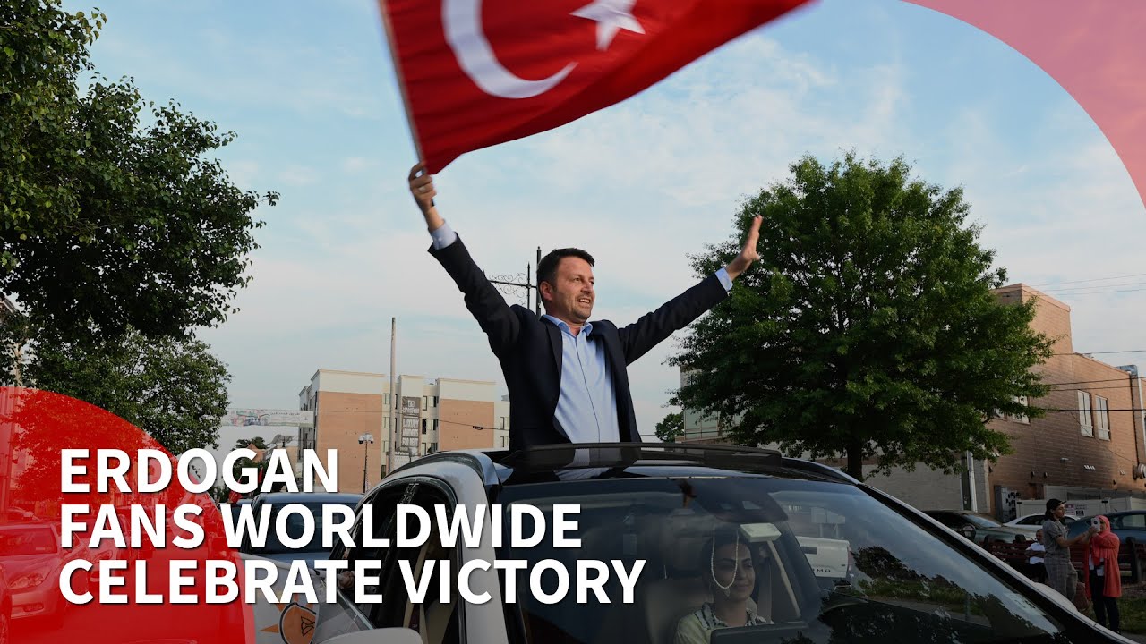 Erdogan supporters worldwide celebrate Turkish election victory - YouTube